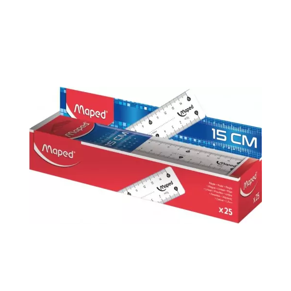 REGLA MAPED 15CM PLANA CLASSIC | Sumar Mayorista